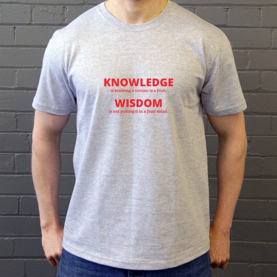 Knowledge vs Wisdom T-Shirt Sale | RedMolotov