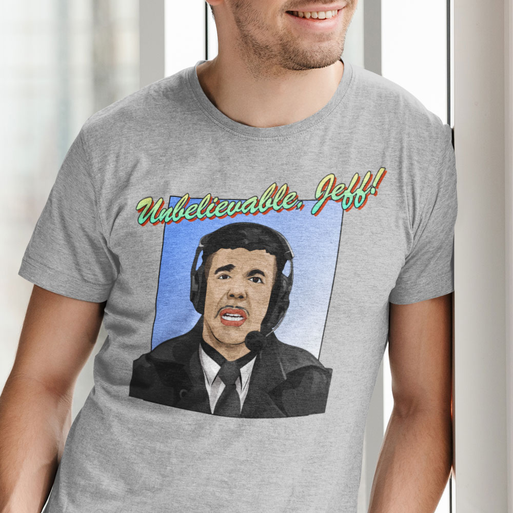 Chris Kamara Unbelievable Jeff T Shirt RedMolotov Chris Kamara Unbelievable Jeff T Shirt RedMolotov
